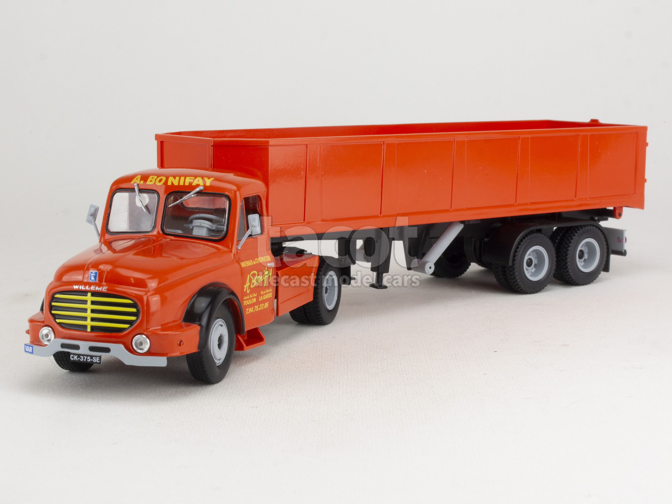 Willeme - LC 610 T Semi Benne - Modèle Presse - 1/43 - Autos Miniatures ...