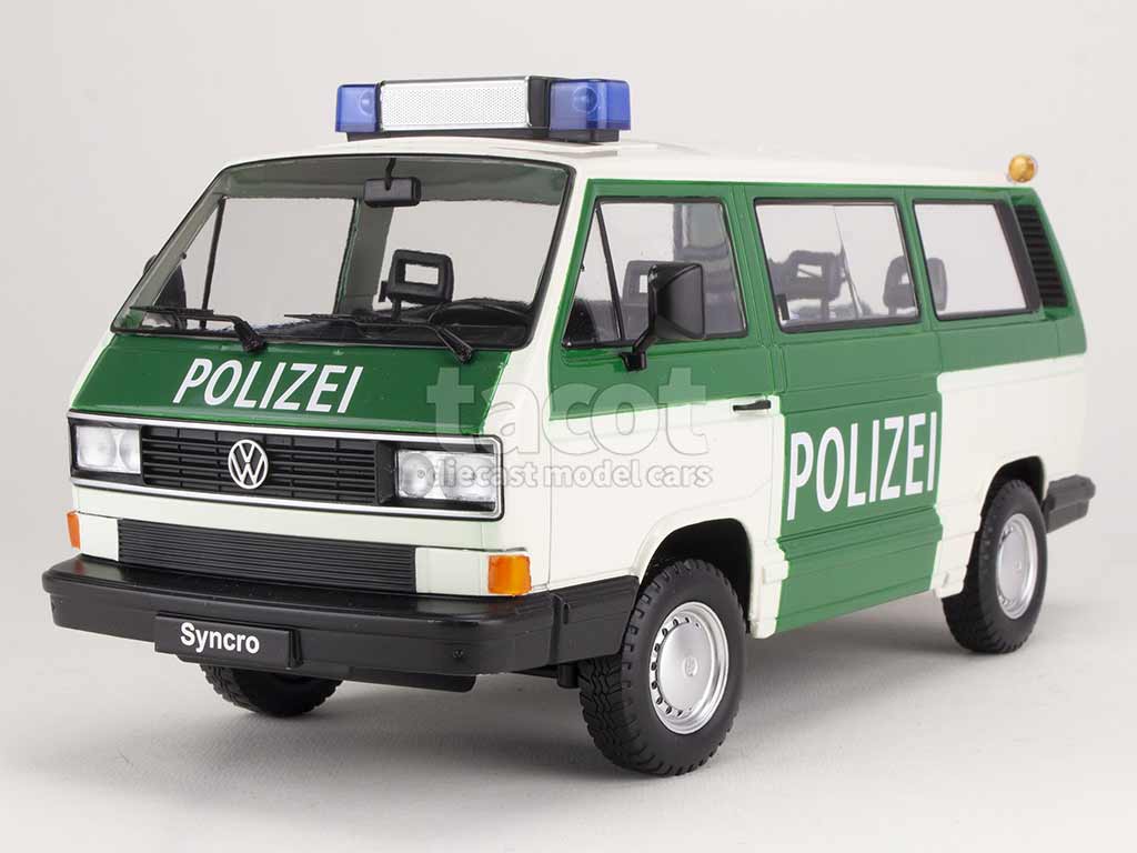 Volkswagen - Combi T3 Bus Syncro Police 1987 - KK Scale Models - 1/18 ...