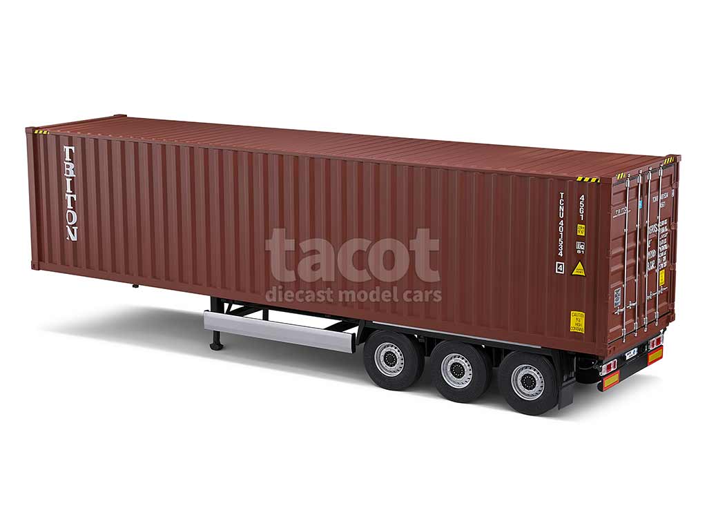 Remorque - Porte Container - Solido - 1/24 - Autos Miniatures Tacot