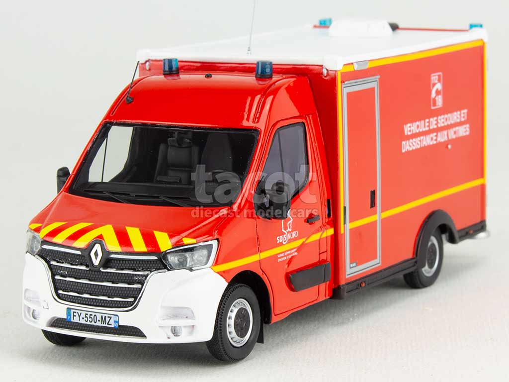 Renault - Master WAS VSAV Pompiers 2019 - Alerte - 1/43 - Autos ...