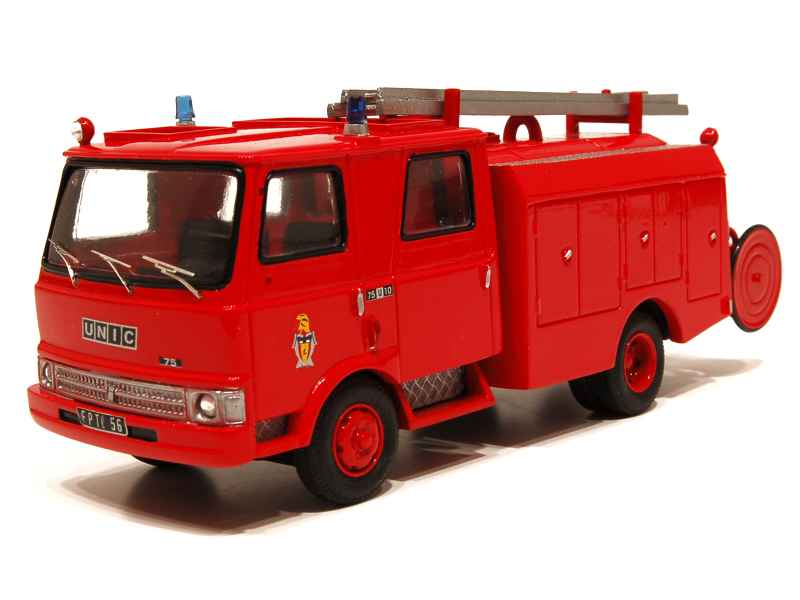 Unic - 75 U 10 Double Cabine Pompiers - MVI - 1/43 - Autos Miniatures Tacot