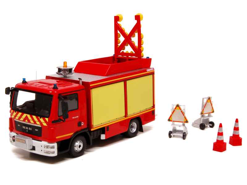 MAN - VSR Gimaex Pompiers - Alerte - 1/43 - Autos Miniatures Tacot
