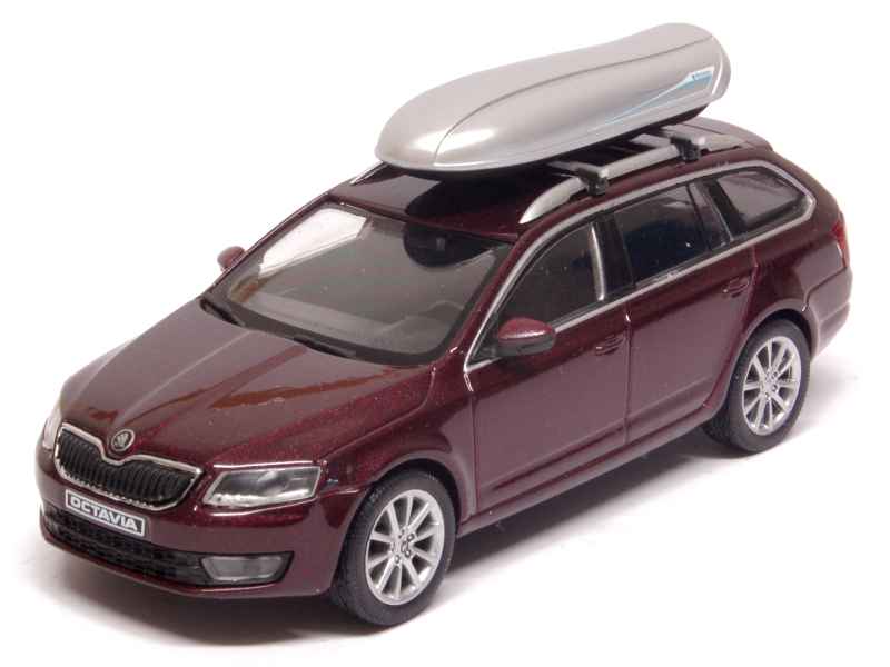 Skoda - Octavia III Combi Roof Box - Abrex - 1/43 - Autos Miniatures Tacot