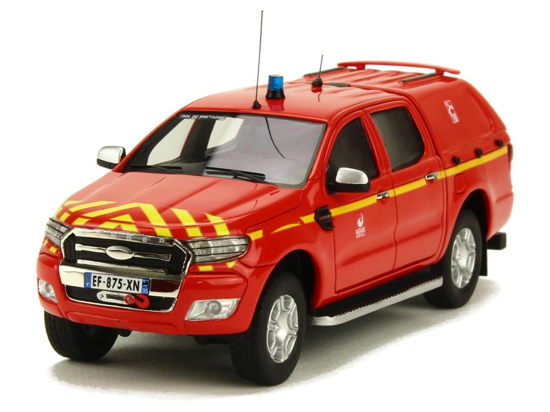 Ford - Ranger Pick-Up Pompiers 2016 - Alarme - 1/43 - Autos Miniatures ...
