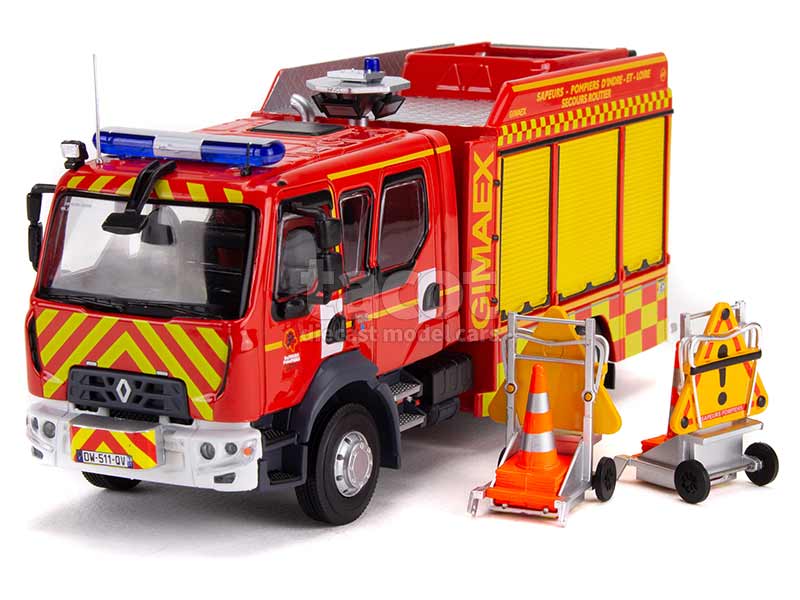 Renault - D15 VSR S Gimaex Pompiers - Eligor - 1/43 - Autos Miniatures ...