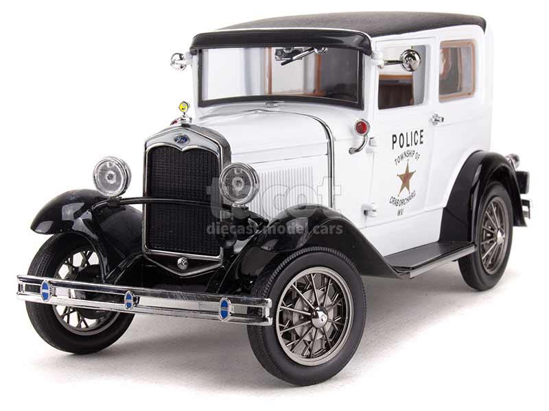 Ford - Model A Tudor Police 1931 - Sun Star - 1/18 - Autos Miniatures Tacot