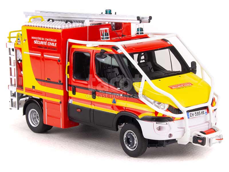Iveco - Daily 70-170 Dble Cabine Pompiers 2014 - Alerte - 1/43 - Autos Miniatures Tacot