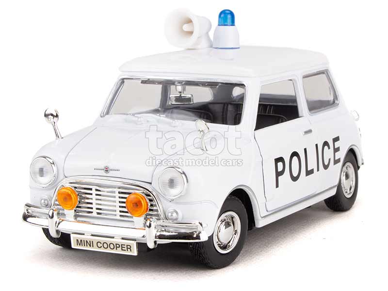 Morris - Mini Cooper Police 1961 - Motor Max - 1/18 - Autos Miniatures ...