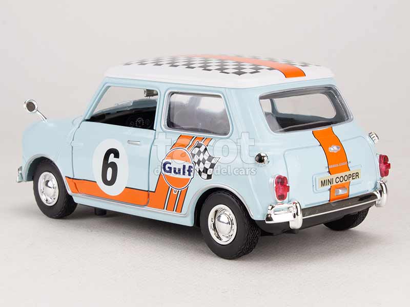 Morris - Mini Cooper Gulf 1961 - Motor Max - 1/18 - Autos Miniatures Tacot