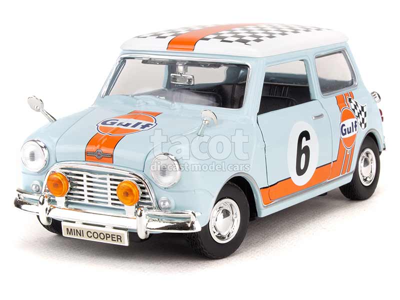 Morris - Mini Cooper Gulf 1961 - Motor Max - 1/18 - Autos Miniatures Tacot
