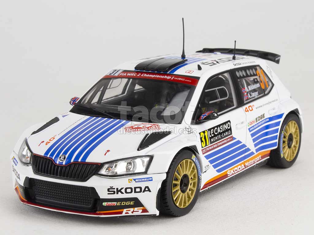 Skoda - Fabia R5 Monte-Carlo 2017 - IXO - 1/24 - Autos Miniatures Tacot