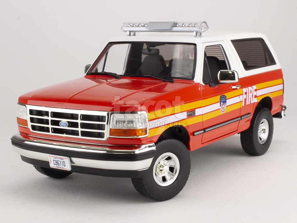 Ford - Bronco Pompiers 1996 - Greenlight - 1/18 - Autos Miniatures Tacot