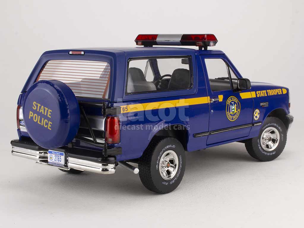 Ford - Bronco XLT Police 1996 - Greenlight - 1/18 - Autos Miniatures Tacot