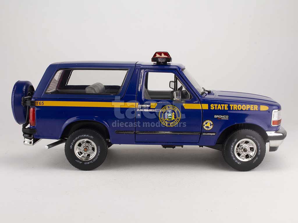Ford - Bronco XLT Police 1996 - Greenlight - 1/18 - Autos Miniatures Tacot