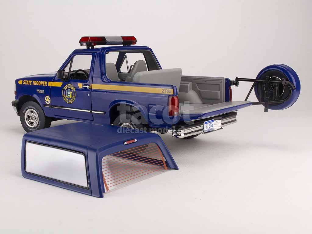 Ford - Bronco XLT Police 1996 - Greenlight - 1/18 - Autos Miniatures Tacot