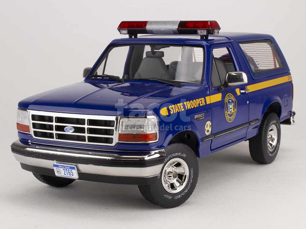 Ford - Bronco XLT Police 1996 - Greenlight - 1/18 - Autos Miniatures Tacot