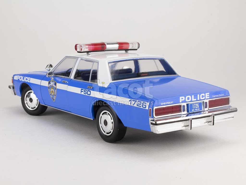 Chevrolet - Caprice Police 1990 - Greenlight - 1/18 - Autos Miniatures ...