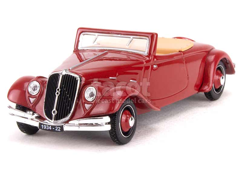 Citroën - Traction 22CV Cabriolet 1934 - Modèle Presse - 1/43 - Autos Miniatures Tacot